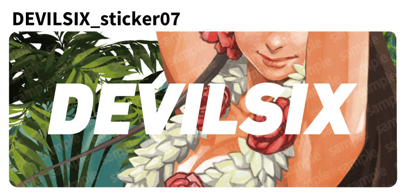DEVILSIX - HORIZONTAL STICKER 07 – DEVILSIX