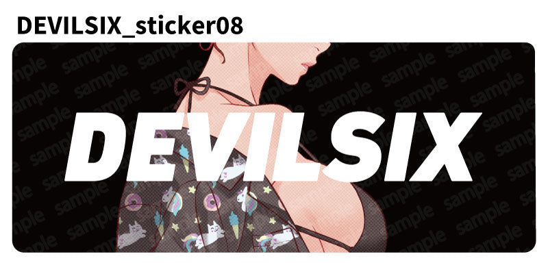 DEVILSIX - HORIZONTAL STICKER 08 – DEVILSIX