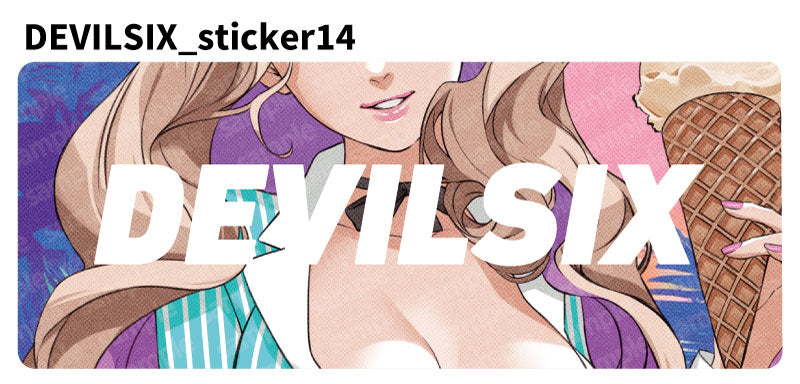 DEVILSIX - HORIZONTAL STICKER 14 – DEVILSIX