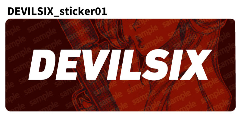 DEVILSIX - HORIZONTAL STICKER 01 – DEVILSIX