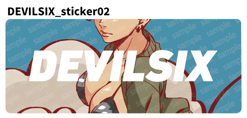 DEVILSIX - HORIZONTAL STICKER 02 – DEVILSIX