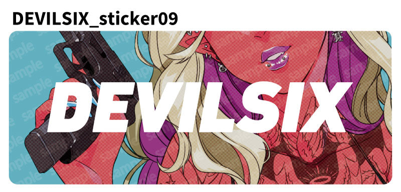 DEVILSIX - HORIZONTAL STICKER 09 – DEVILSIX