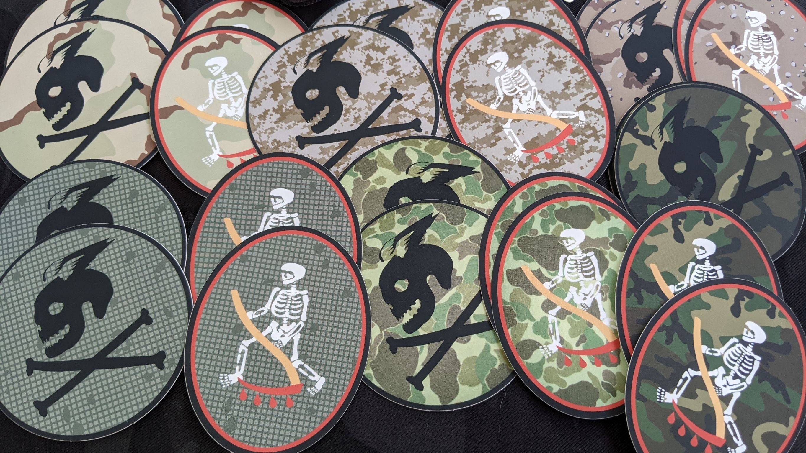 PBJ Supply - 353rd & The Devils Own Grim Reapers Camo Sticker Packs ...