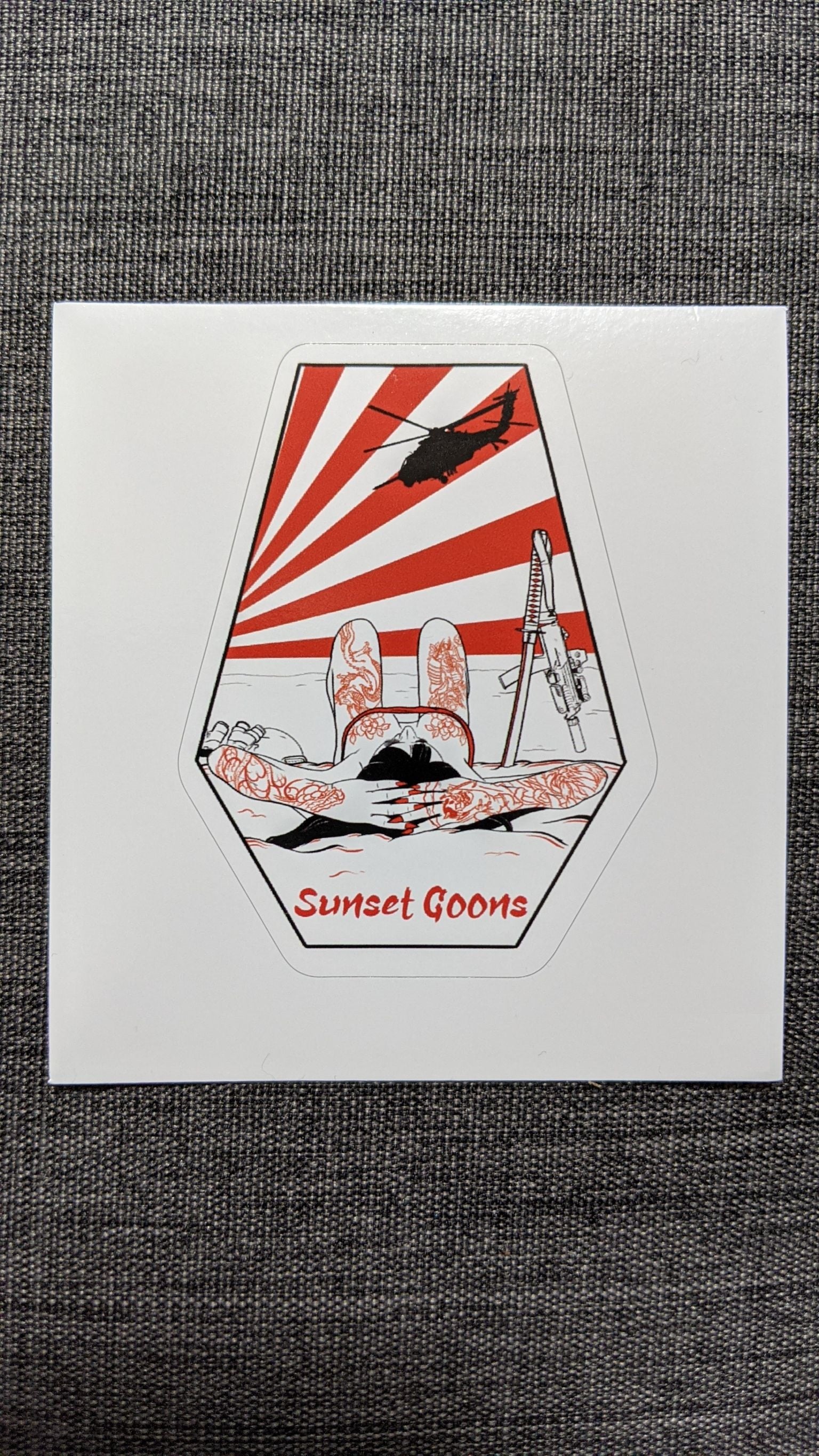 SUNSET GOONS - Beach Vibes Sticker – DEVILSIX