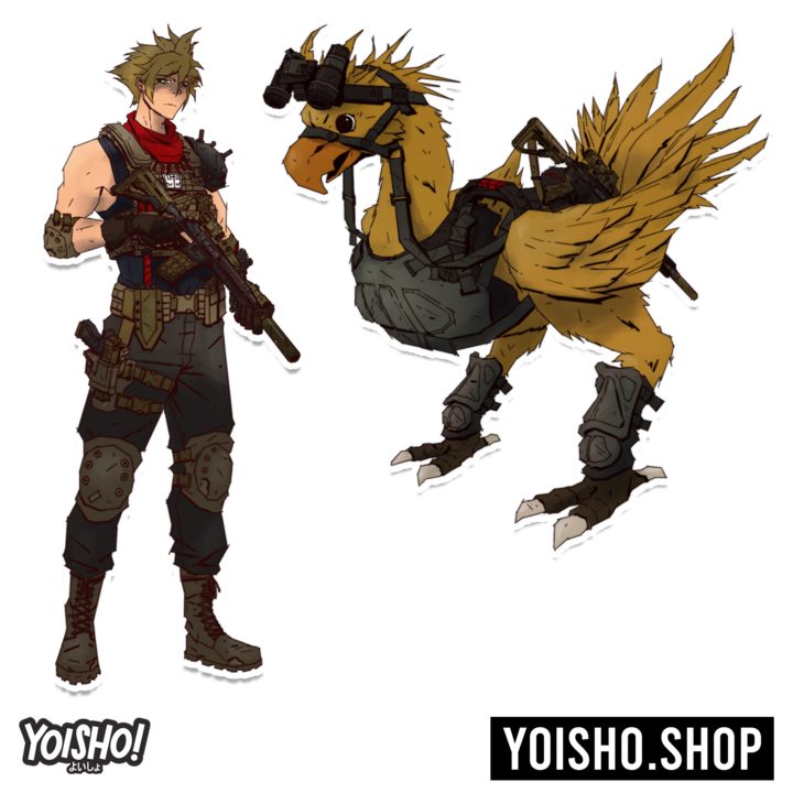 YOISHO! - FFVII "SOLDIER + Chocobo War Mount" Collection - Sticker ...