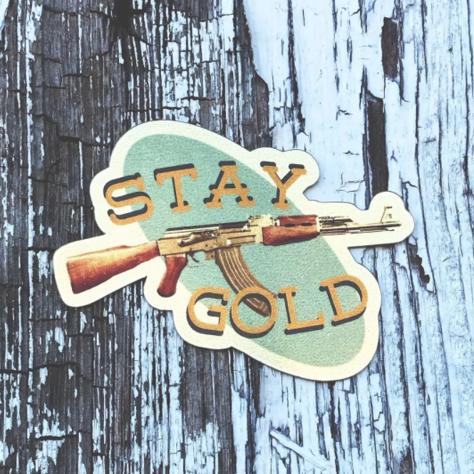 armazon.co - STAY GOLD STICKER – DEVILSIX